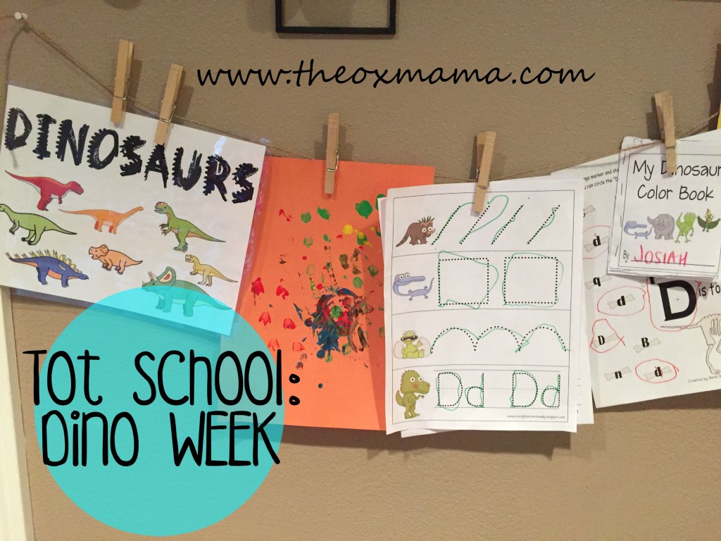 Tot School Week 4: Dinosaur Theme